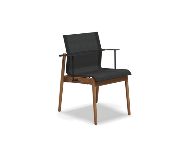 Sway Teak Stacking Dining Chair with Arms | Gloster | Casa Design Group