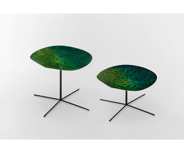 Ivy Side Table by Paola Lenti: Luxury Wood and Enamel Copper Side Table ...